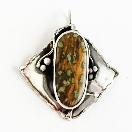 Australian Nunderite set in Sterling Silver Pendant – thinksterling
